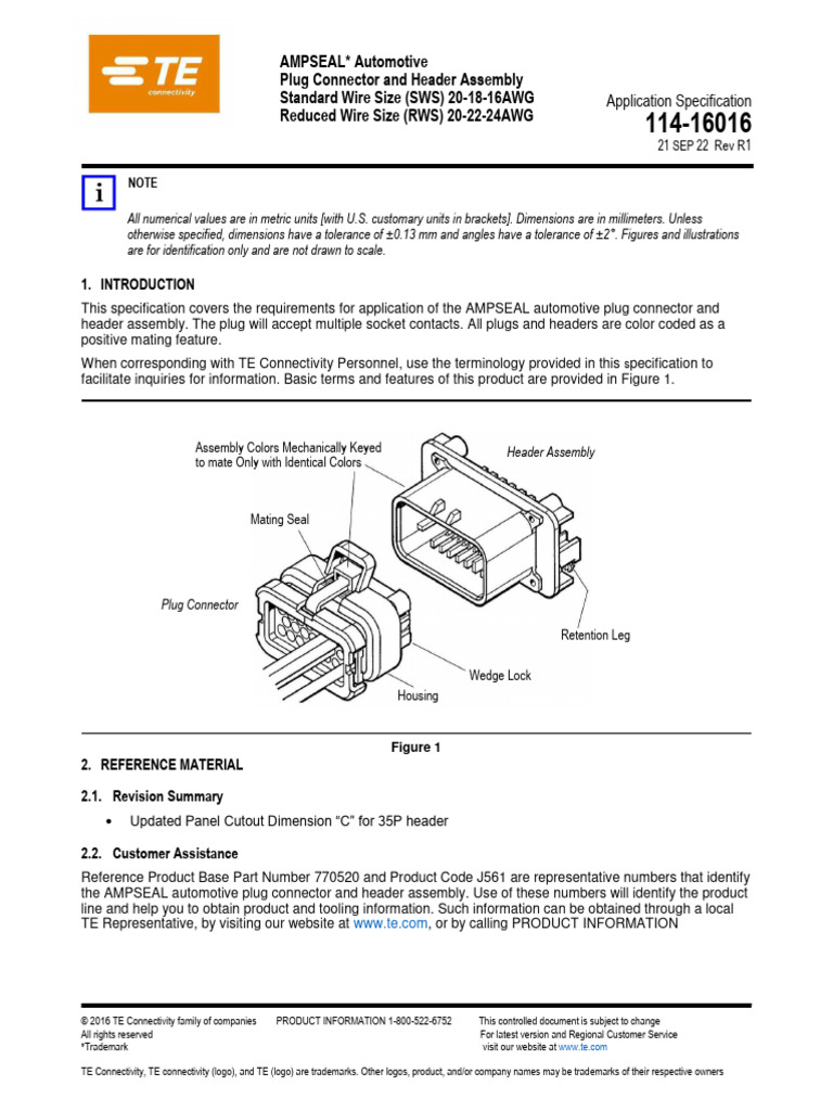 Eng SS 114-16016 R1 | PDF | Electrical Connector | Printed Circuit Board