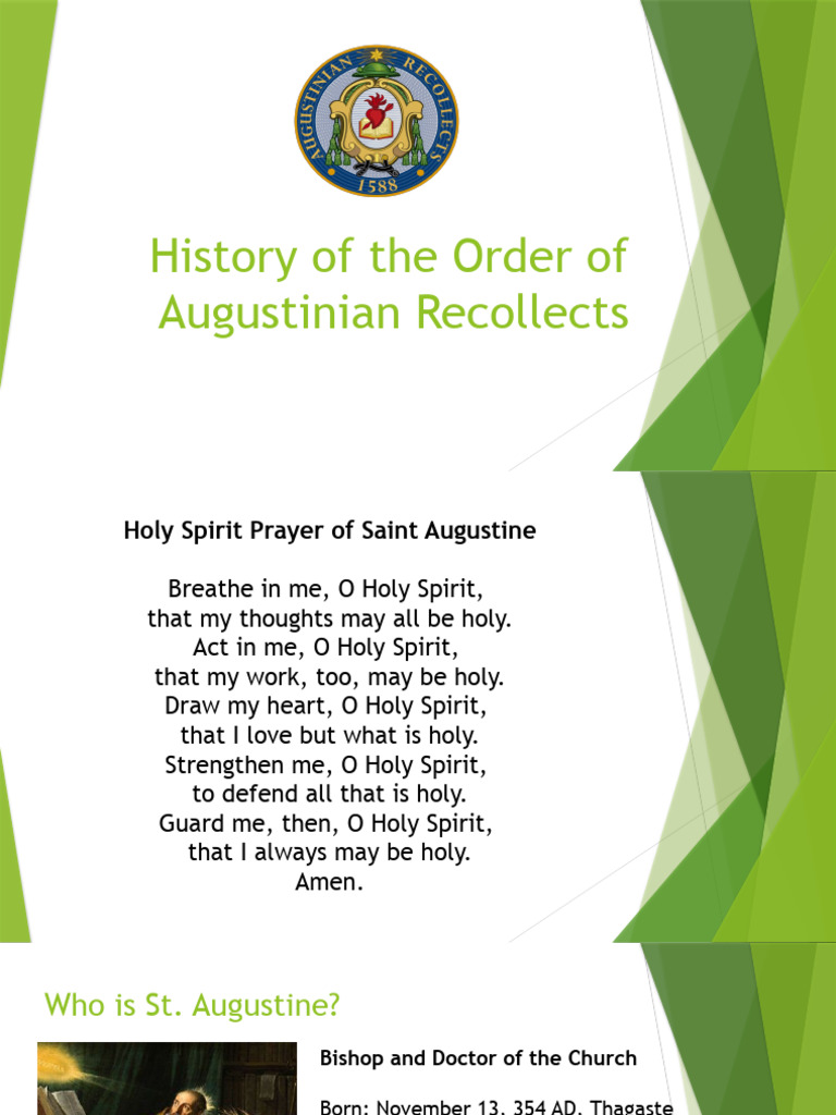 History of The Order of Augustinian Recollects | Download Free PDF ...