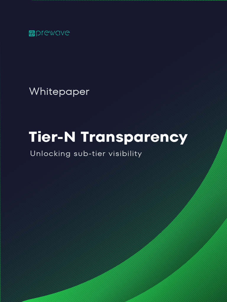 Unlocking Tier-N Transparency by Prewave | PDF | Supply Chain | Top ...