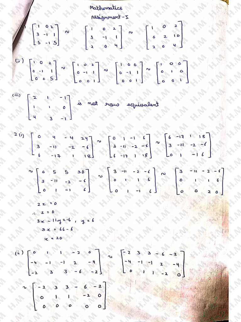 Maths Assignment 1 | PDF