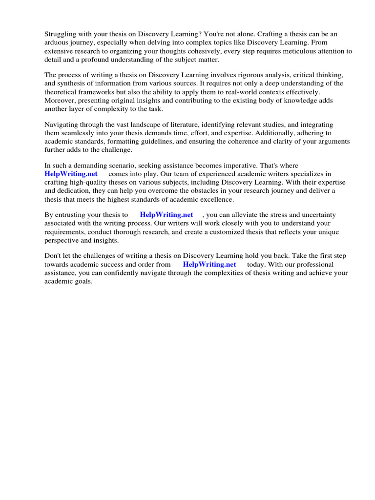Thesis Discovery Learning | PDF | Deep Learning | Learning