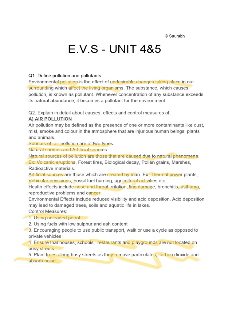 Evs 4 | PDF | Waste Management | Waste