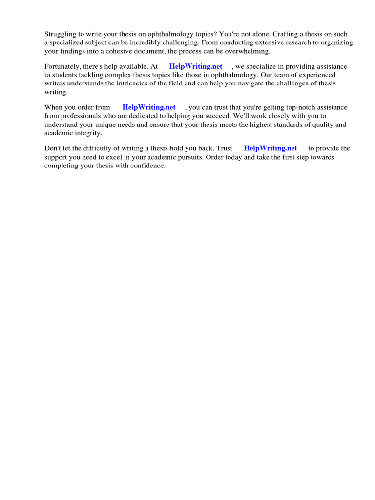 Rajiv Gandhi University Thesis Topics in Ophthalmology | PDF | Thesis ...