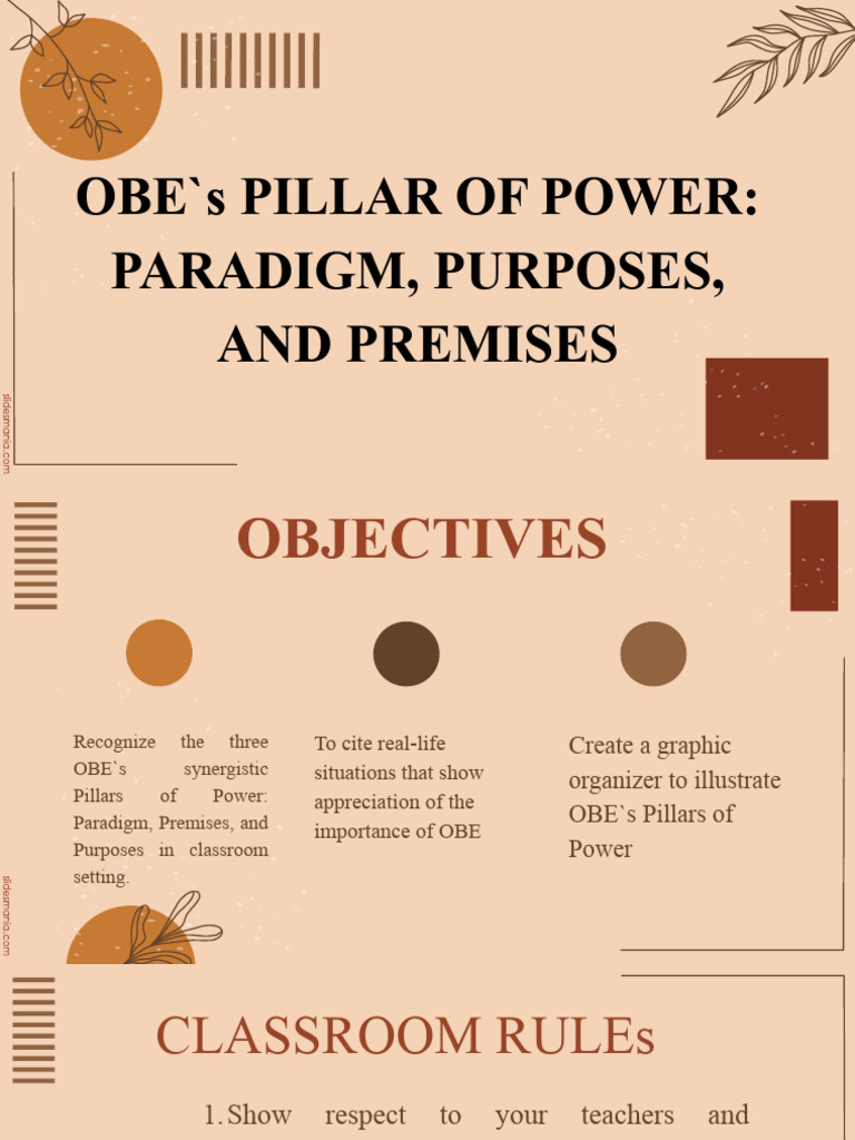 Obe'S Pillar of Power: Paradigm, Purposes, and Premises | PDF ...