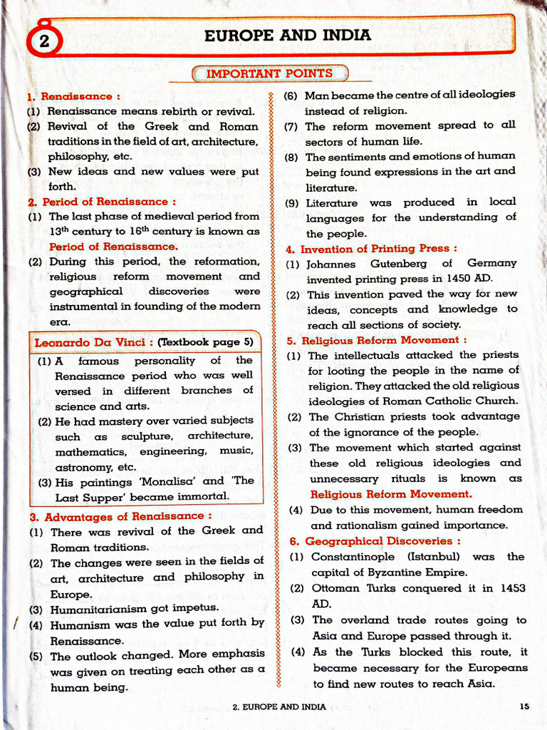 8th History Lesson 2 | PDF