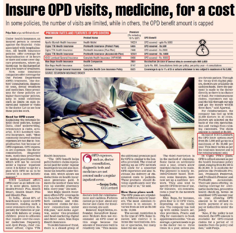 Insure Your Opd Visits But Within A Limit | PDF