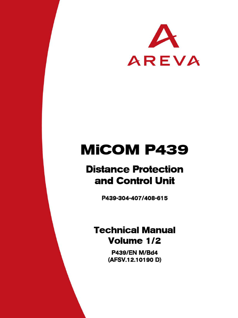 Micom P439: Distance Protection and Control Unit | PDF | Relay | Switch