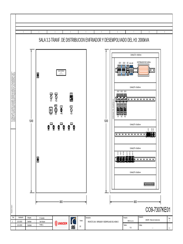 Tablero de Distribución 2000kVA Horno 3 | PDF