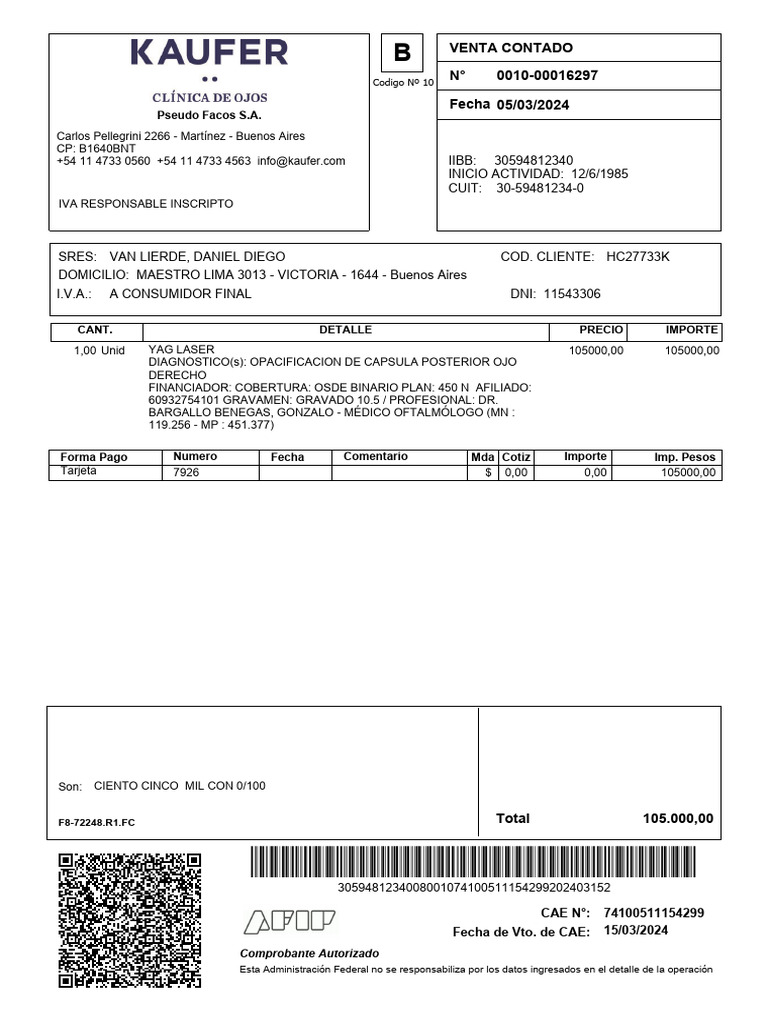 Kaufer Laser | PDF | Pagos | Impuestos