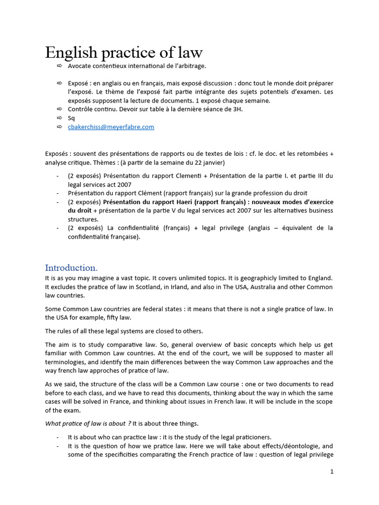 Overview of English Legal Practice | PDF | Barrister | Solicitor