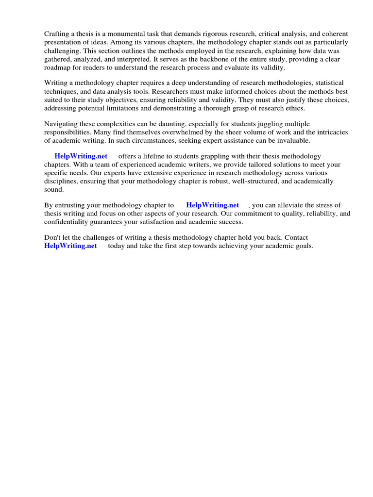 Thesis Sample Methodology Chapter Pdf Methodology Quantitative 0118