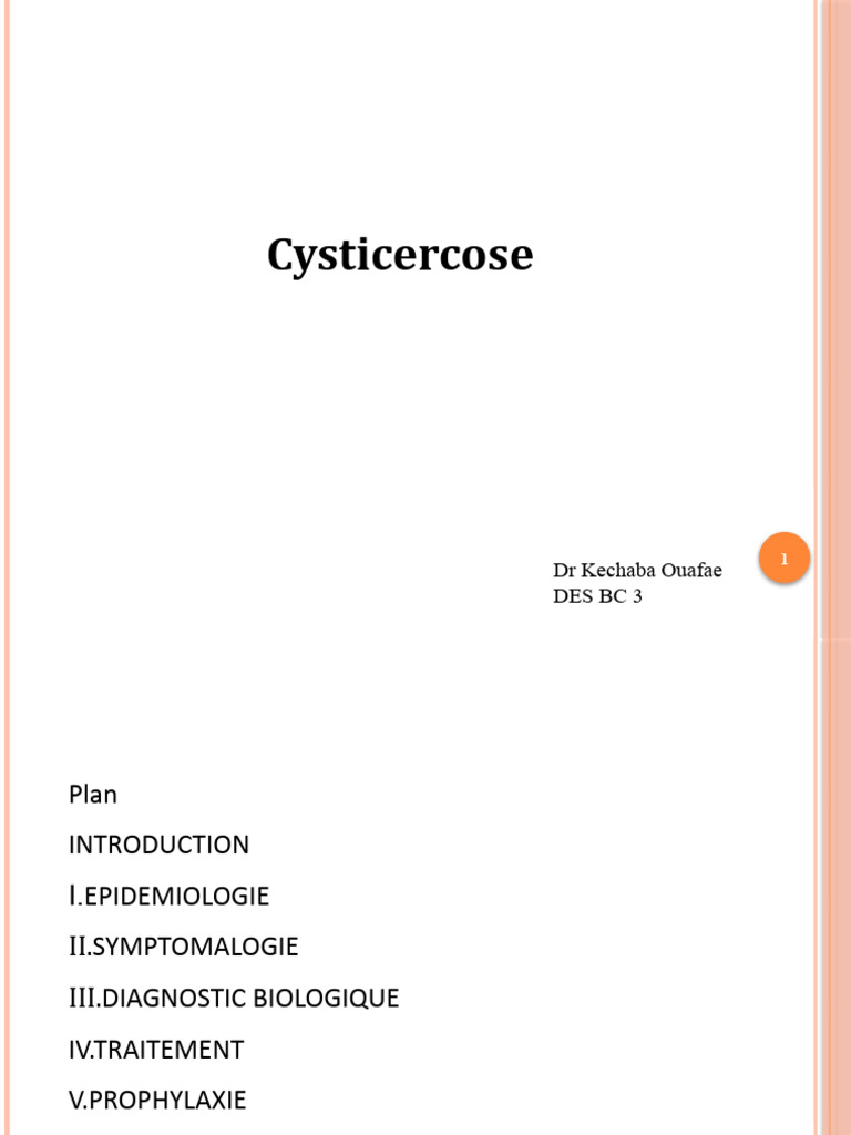 Traitement de la cysticercose | PDF | Méthode immuno-enzymatique ELISA ...