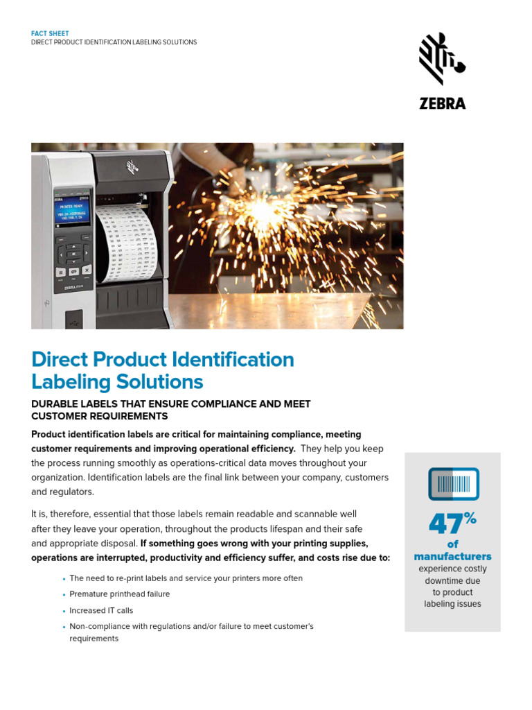 Zebra Labeling Solutions Fact Sheet en Us | PDF | Sterilization ...