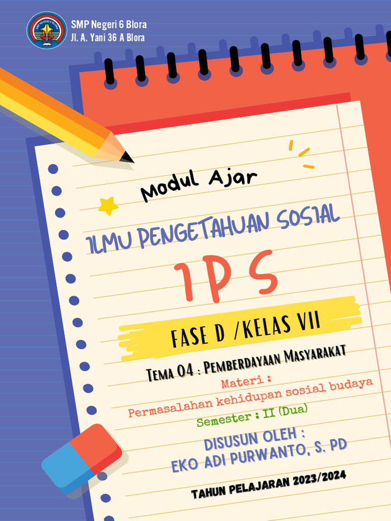 Modul Ajar IPS Kelas 7 Tema 04 Sem 2 - Eko Adi Purwanto | PDF | Sains ...