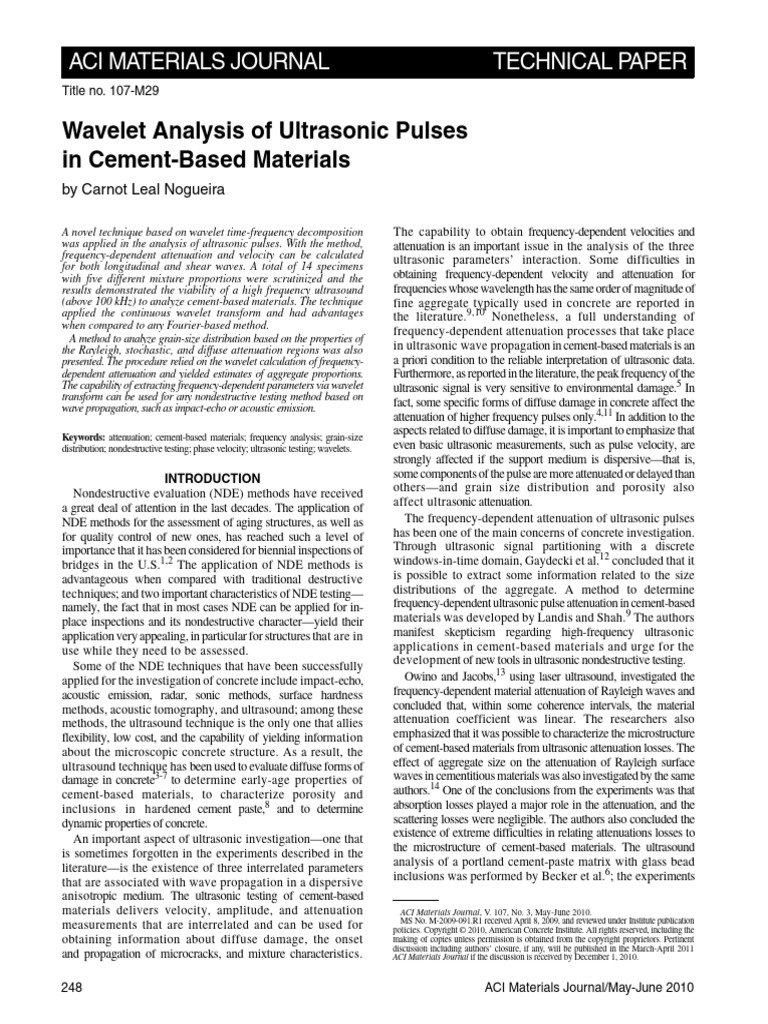 107-m29 | PDF | Wavelet | Ultrasound