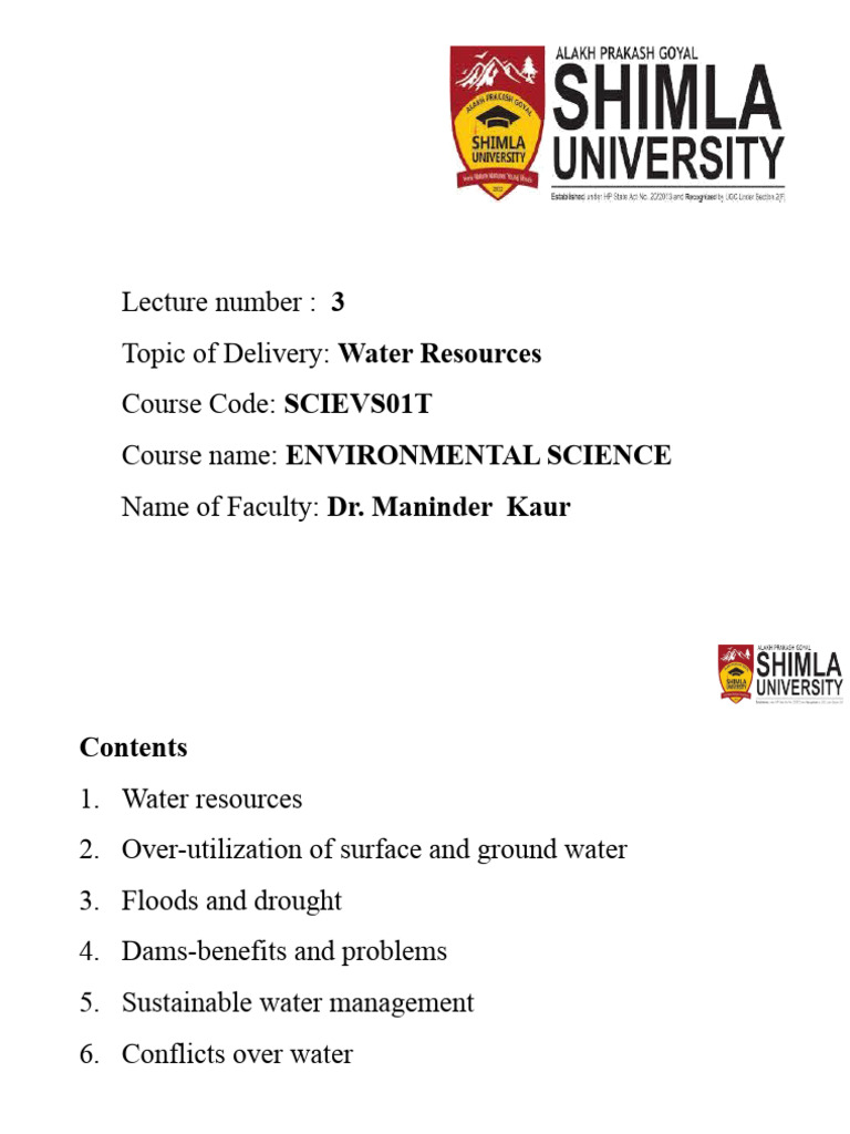 Water Resources | Download Free PDF | Flood | Water Resources