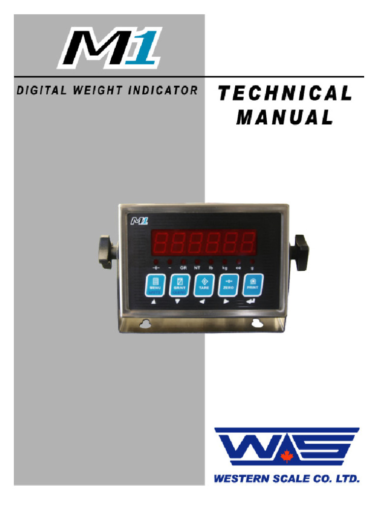 WSCL M1 Tech 0909 | Download Free PDF | Weight | Manufactured Goods