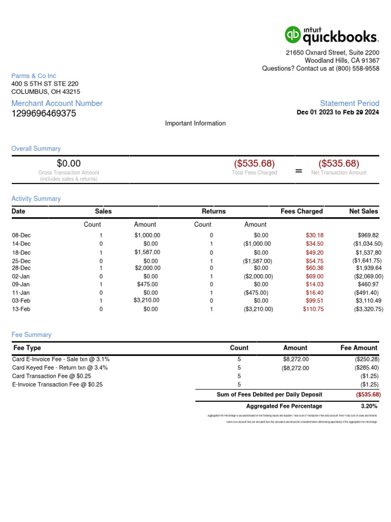 Quickbooks | PDF | Banking Technology | Economies