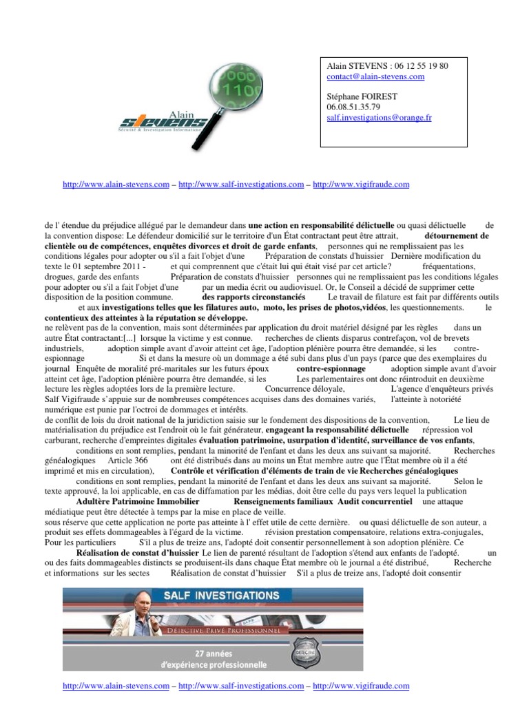 Comment réaliser un constat d'huissier avec un détective privé ...