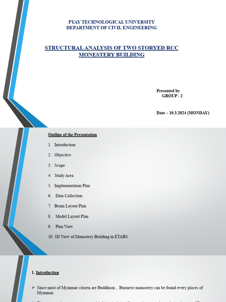 Structural Analysis of Two Storyed RCC Monestery Building | PDF | Structural Analysis | 3 D ...