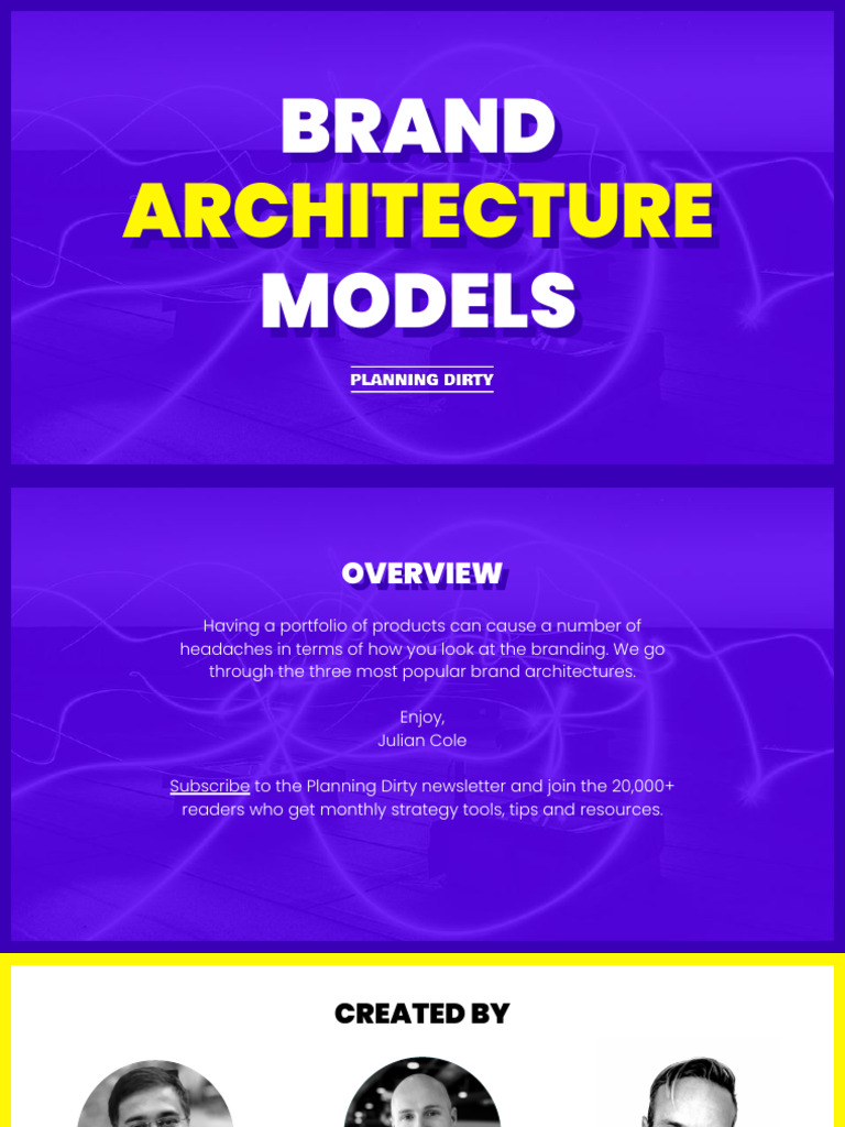Brand Architecture Models | PDF | Brand | Economies