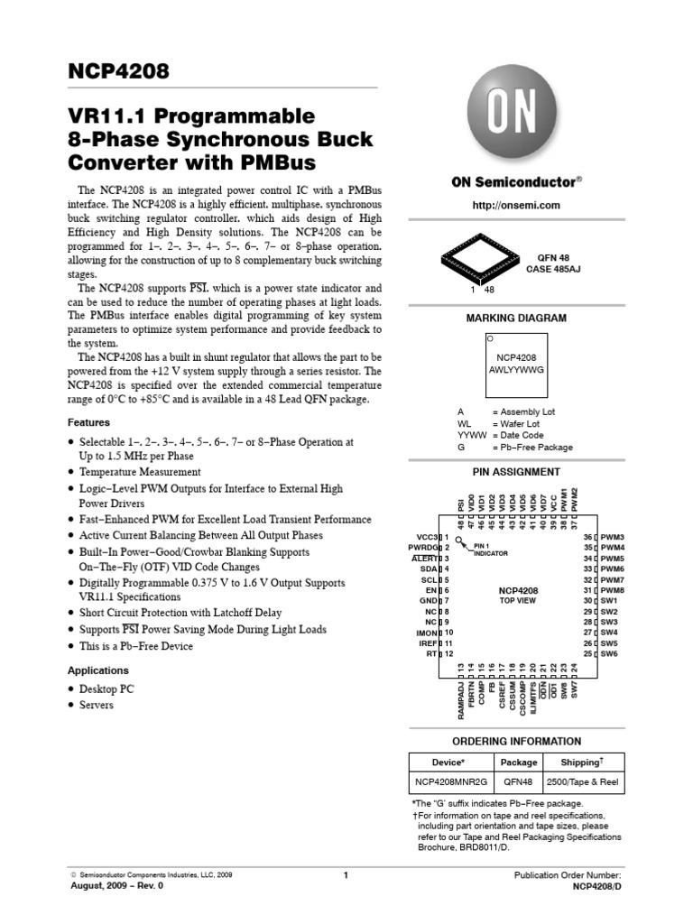 NCP 4208 | Download Free PDF | Electrical Components | Electrical Engineering