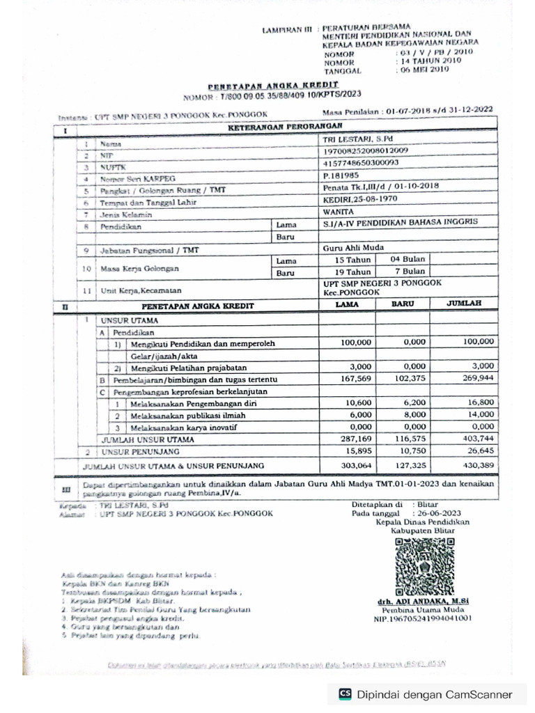 PAK Tri Lestari | PDF