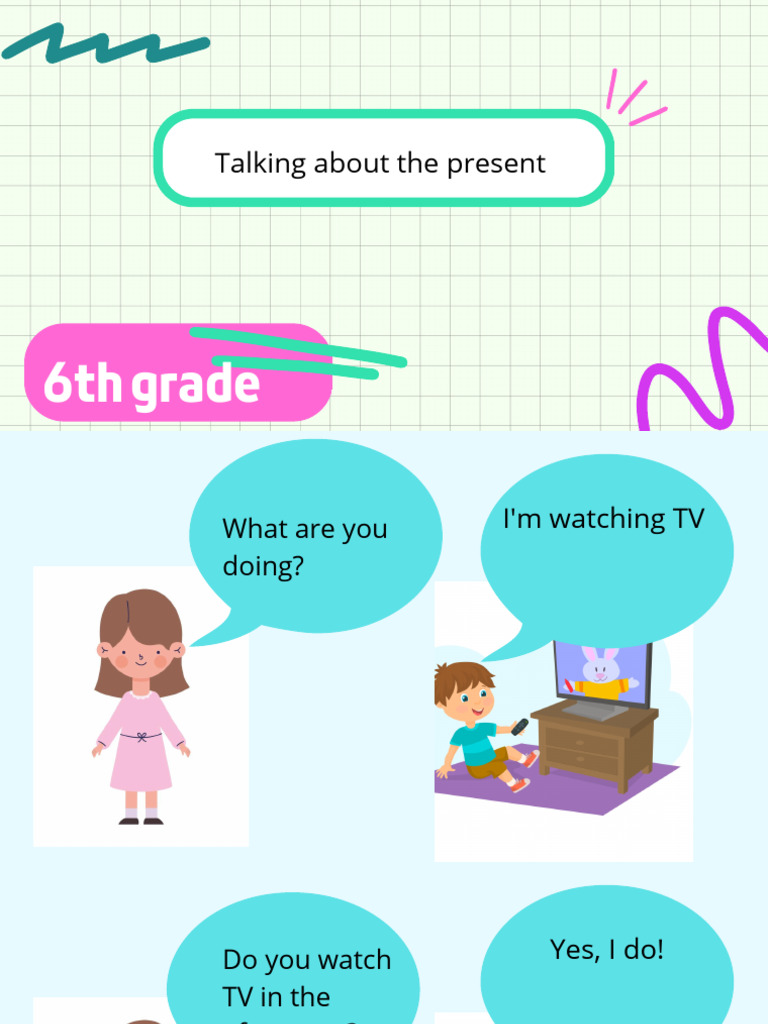 CANVA - Pres Simple and Cont PDF Version 2 1 | PDF