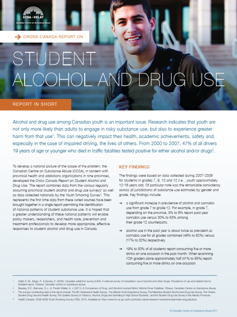 2011 CCSA Cross-Canada Report On Student Alcohol and Drug Use Report in ...