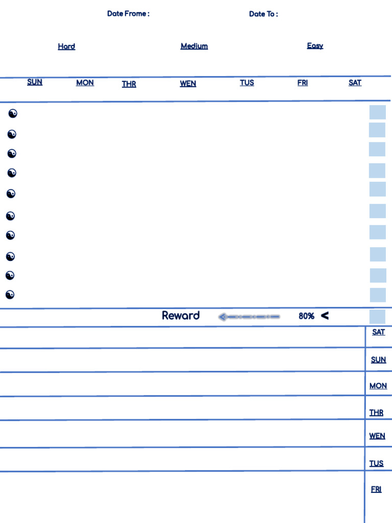 Format Weekly Planning | PDF