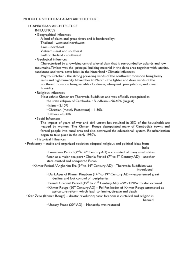 CAMBODIAN ARCHITECTURE - pdf-1 | PDF | Angkor