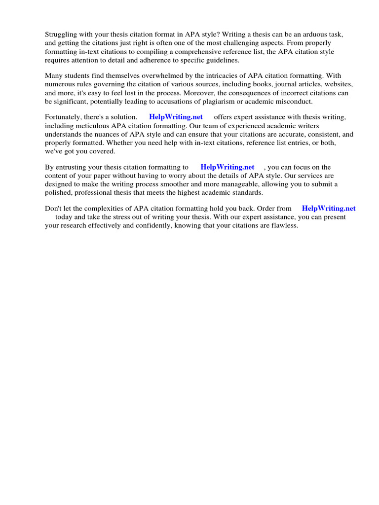 Thesis Citation Format Apa Pdf Citation Apa Style
