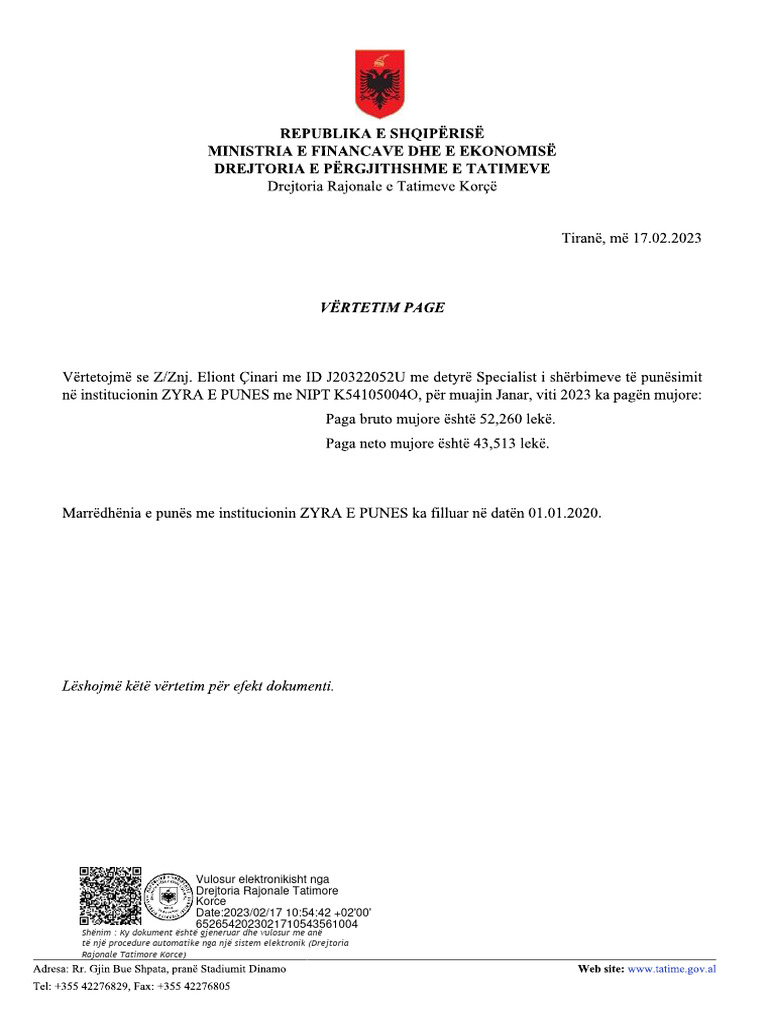 Vërtetim page | PDF