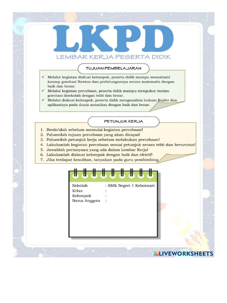 LKPD Gaya Gravitasi Bumi | PDF