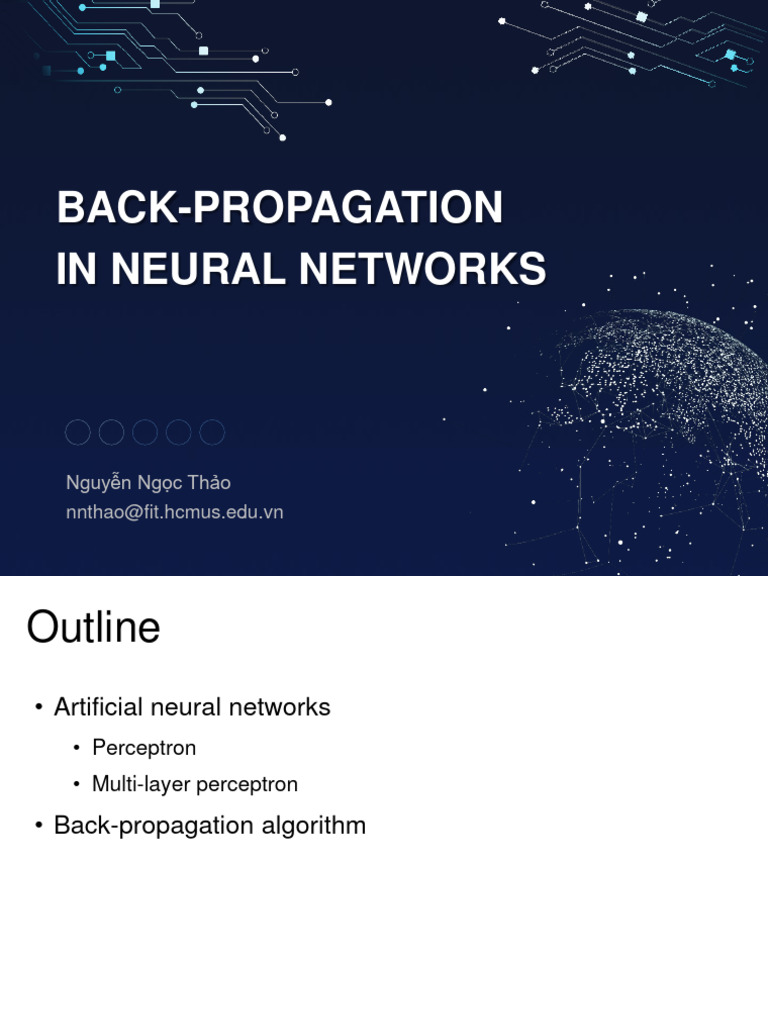 2024 MTH058 Lecture02 Backpropagation | PDF | Artificial Neural Network | Neuron