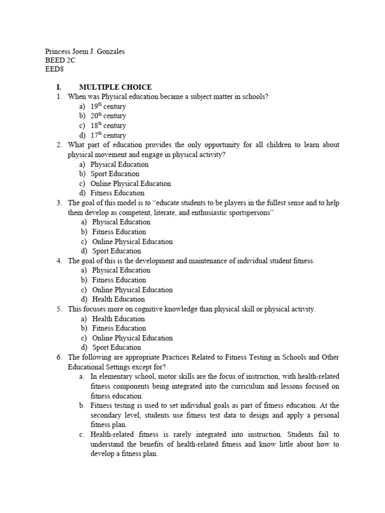 PE Assessment Tool Overview | PDF | Physical Education | Learning