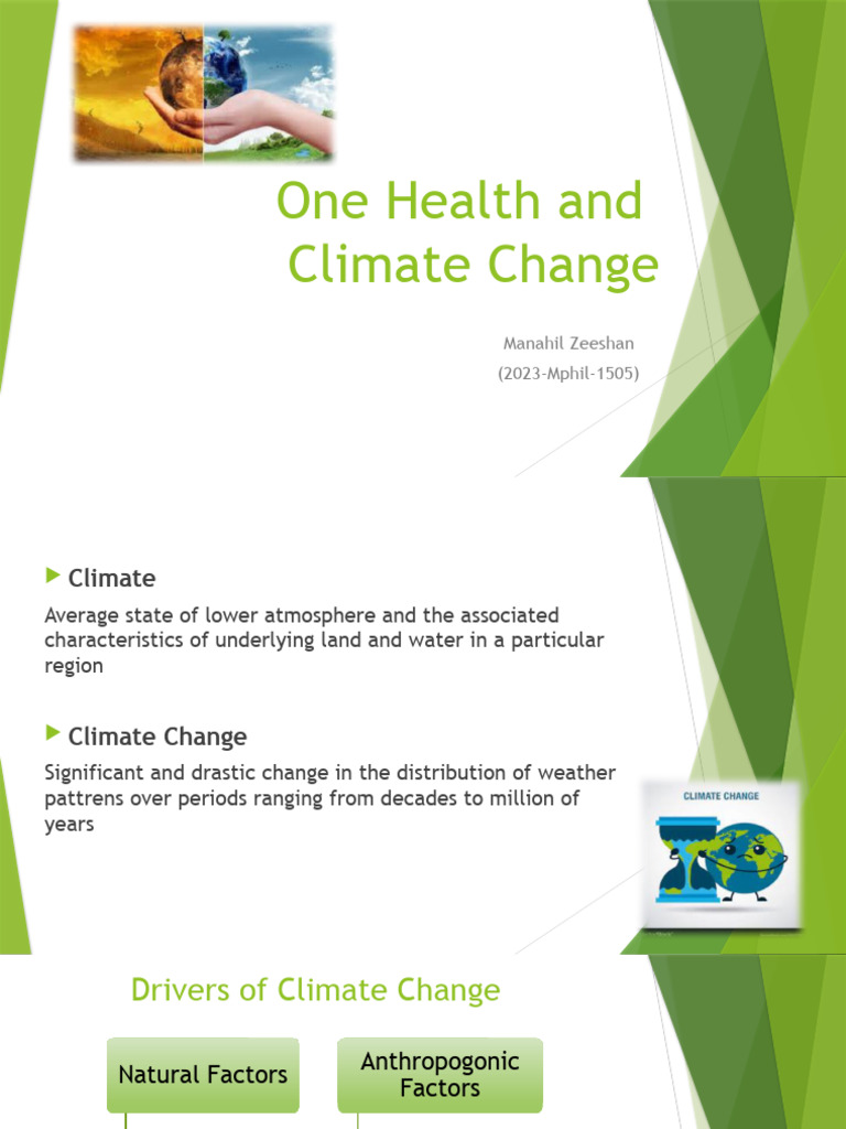 One Health and Climate Change Impact | PDF | Climate Change | Climate