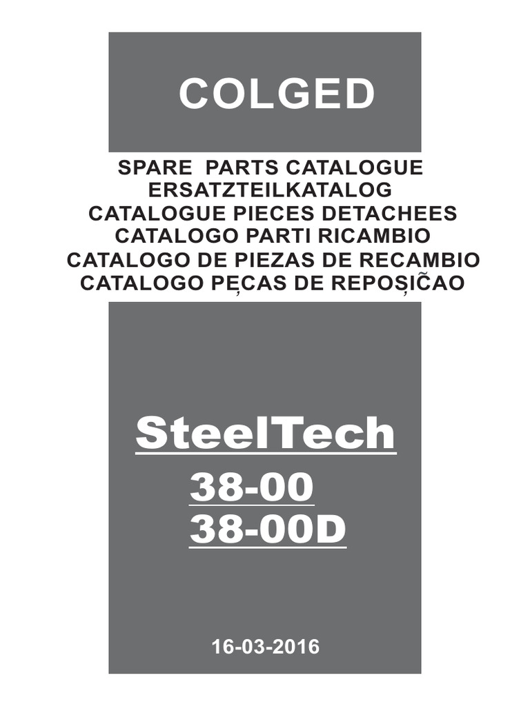 Lista Pecas Steeltech 38 | PDF | Pipe (Fluid Conveyance) | Dishwasher