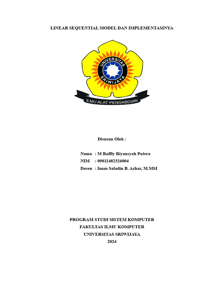 Makalah Linear Sequential Model - M Raffly Riyansyah Putera ...