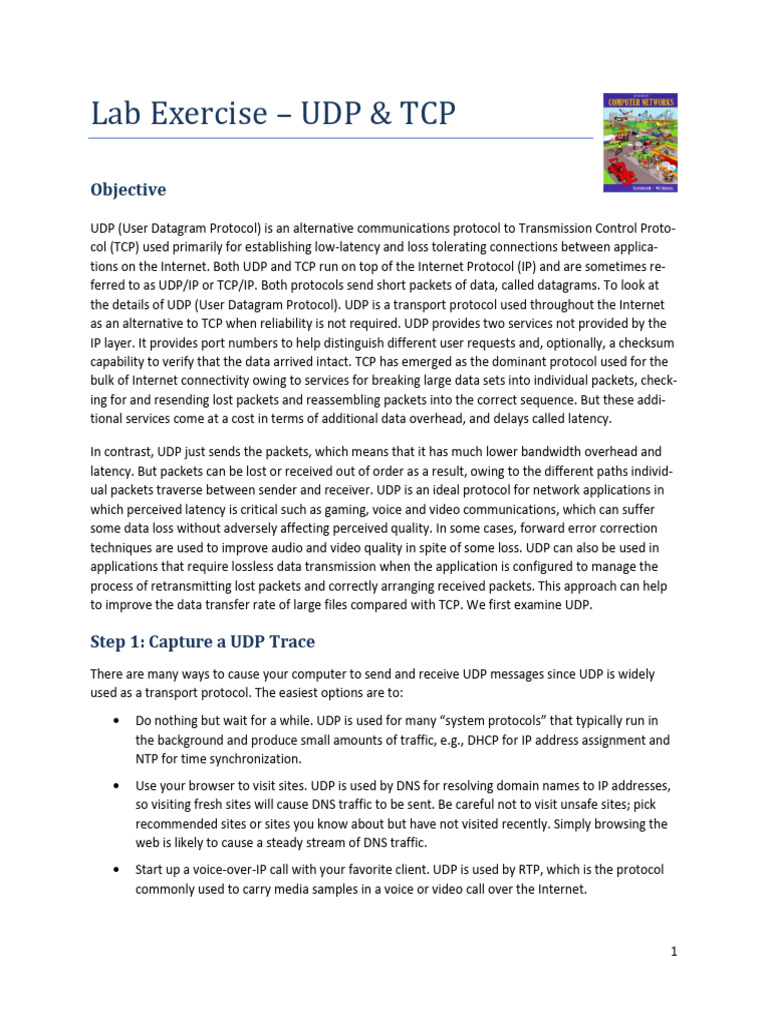 Tcp&Udp Explaining | PDF | Transmission Control Protocol | Internet Protocols