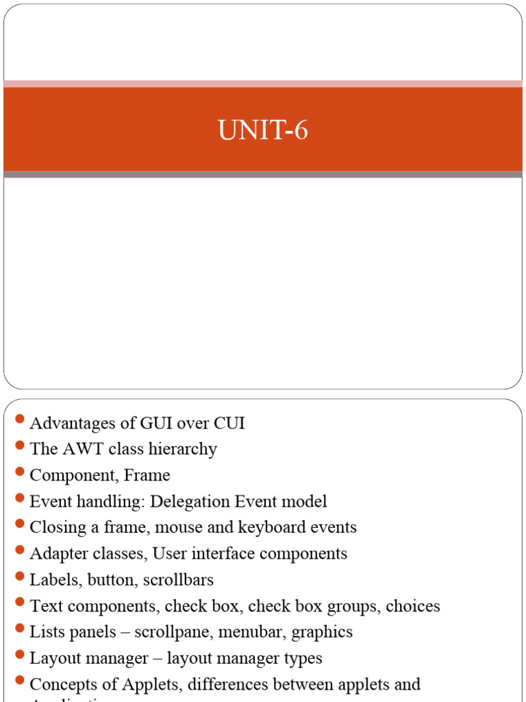 Unit 6 1 Pdf Java Programming Language System Software