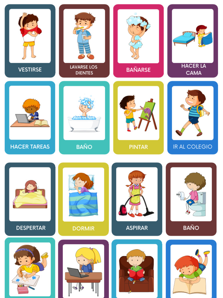 Flashcards Acciones | PDF