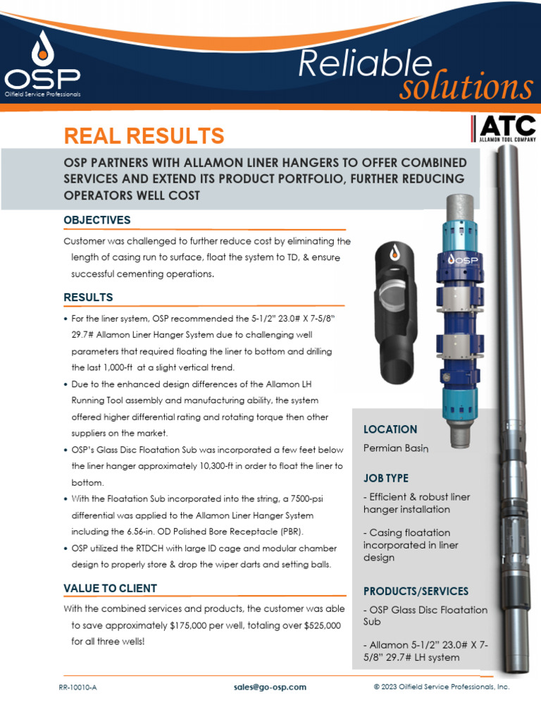 OSP Real Results | PDF | Manufactured Goods