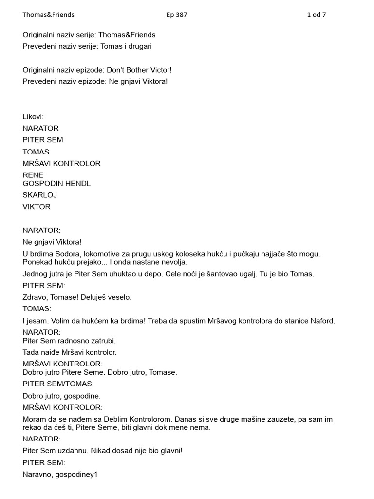 Thomas&Friends SRB 387 | PDF