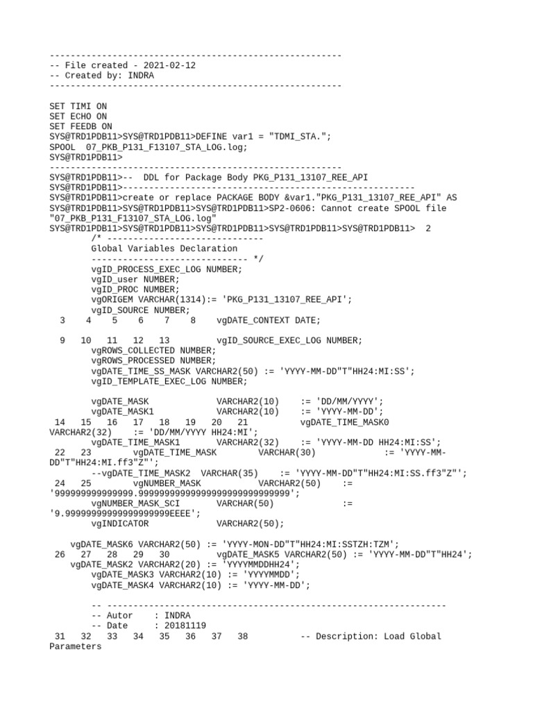 07 PKB P131 F13107 STA Log | PDF | Databases | Data Management Software