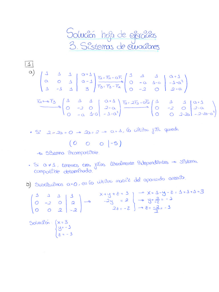 Solución hoja de problemas 3 | PDF