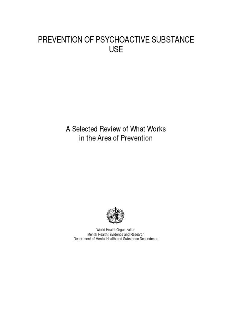 Prevention Substance Use OMS | PDF | World Health Organization ...
