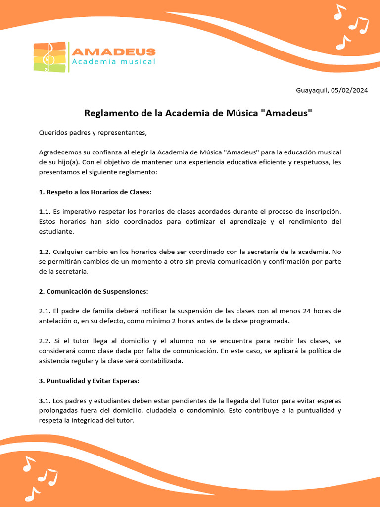 Politicas Clases Amadeus | PDF | Aprendizaje