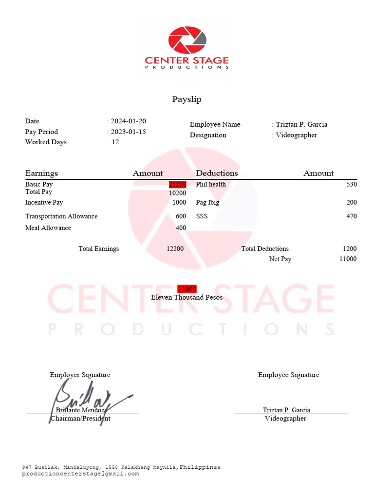 Paysliper Template Grid3 | Download Free PDF | Paycheck | Economy Of ...