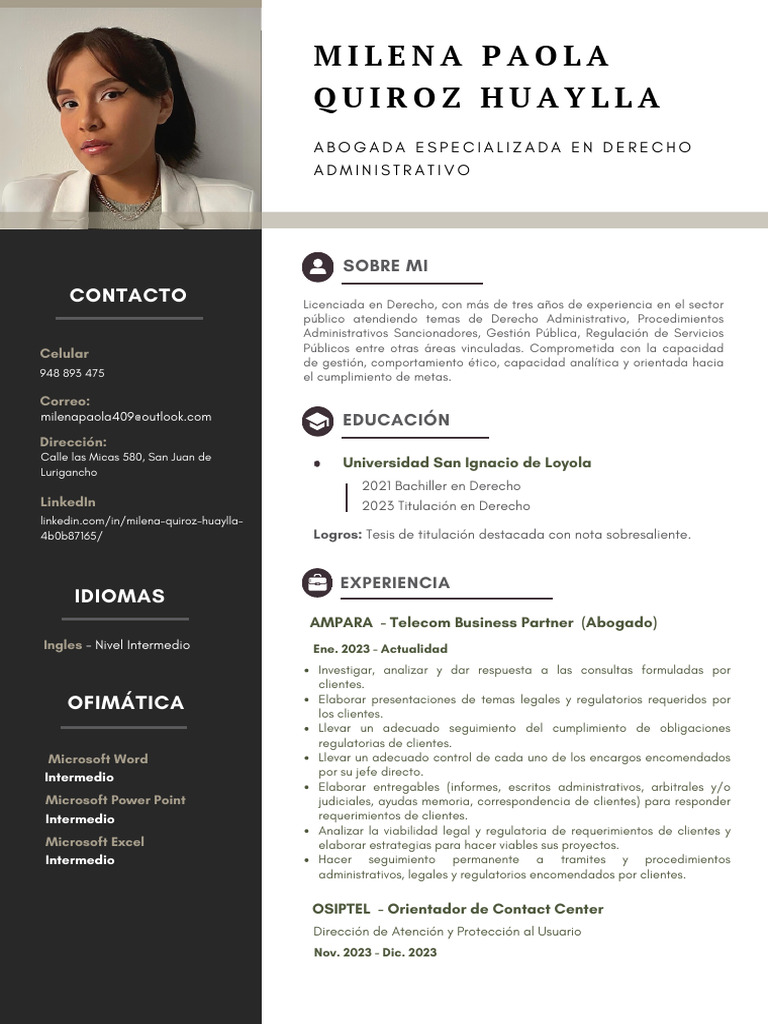 Ejemplo de CV para el sector privado. | PDF | Justicia | Crimen y violencia